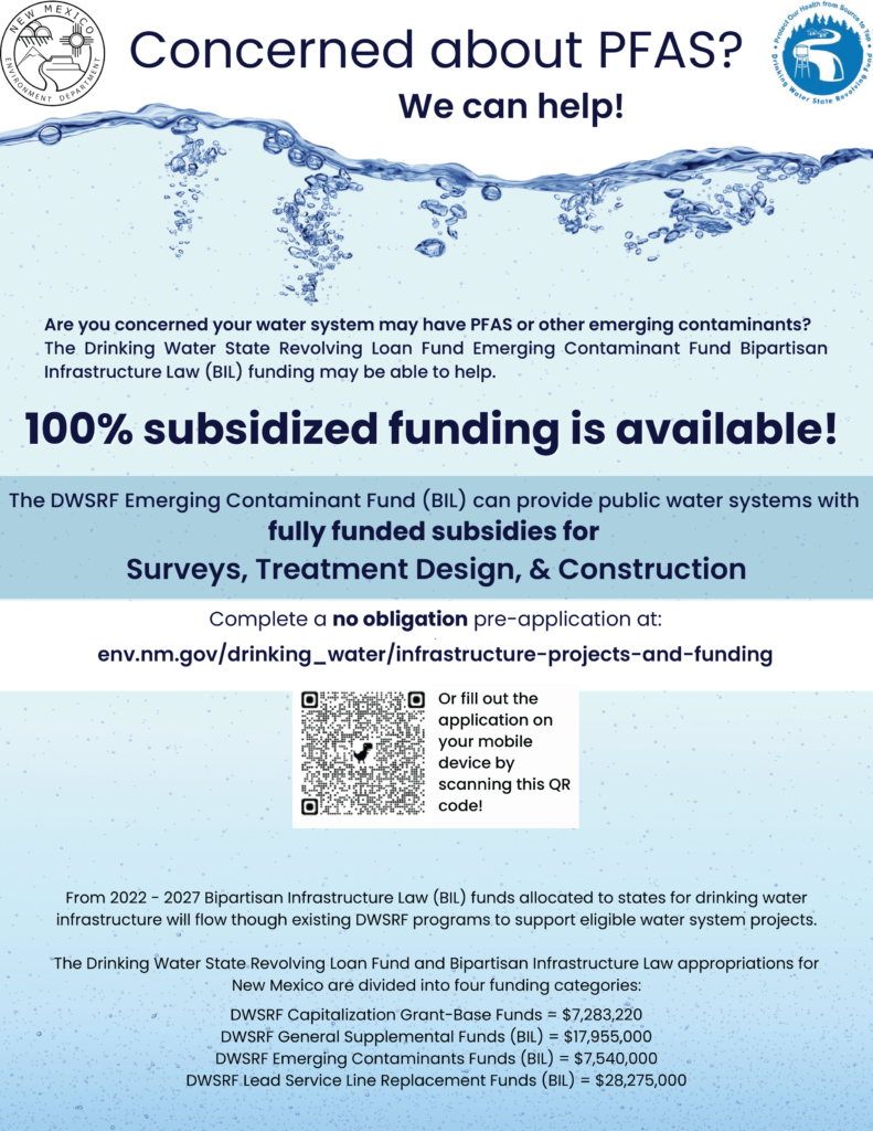 Los PFAS y los sistemas públicos de agua potable de Nuevo México